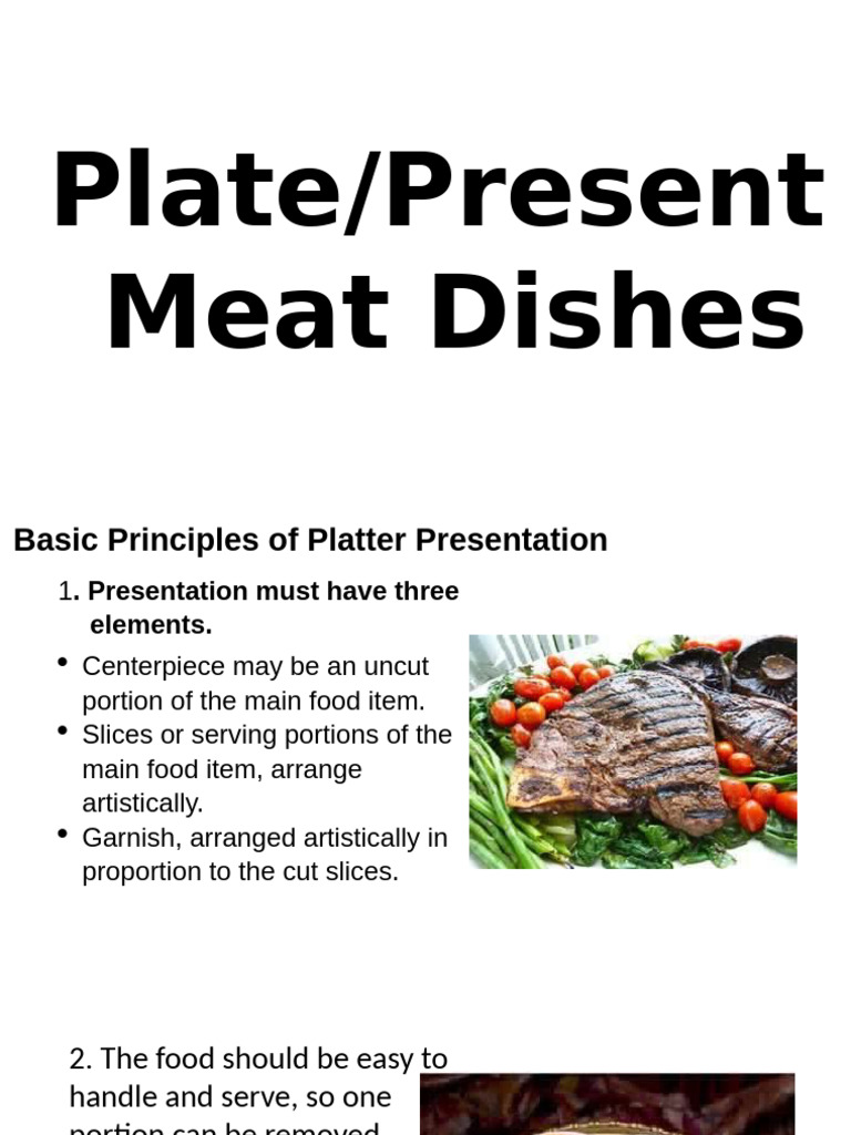 Meat Platter Presentation Techniques | PDF | Tableware | Sauce