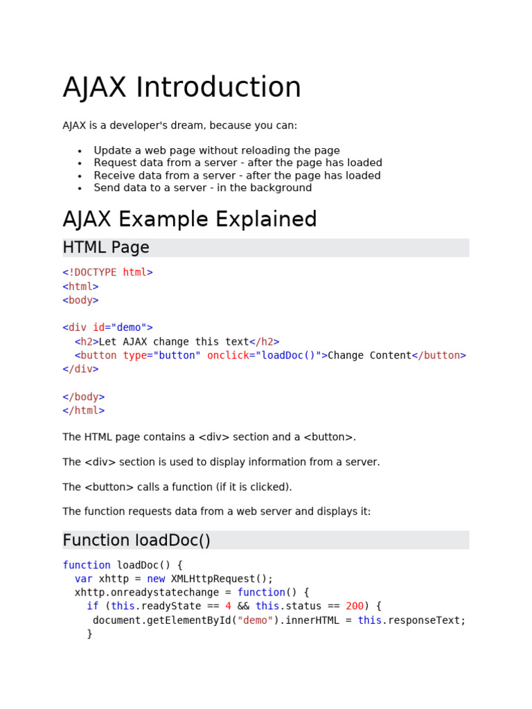 Ajax | PDF