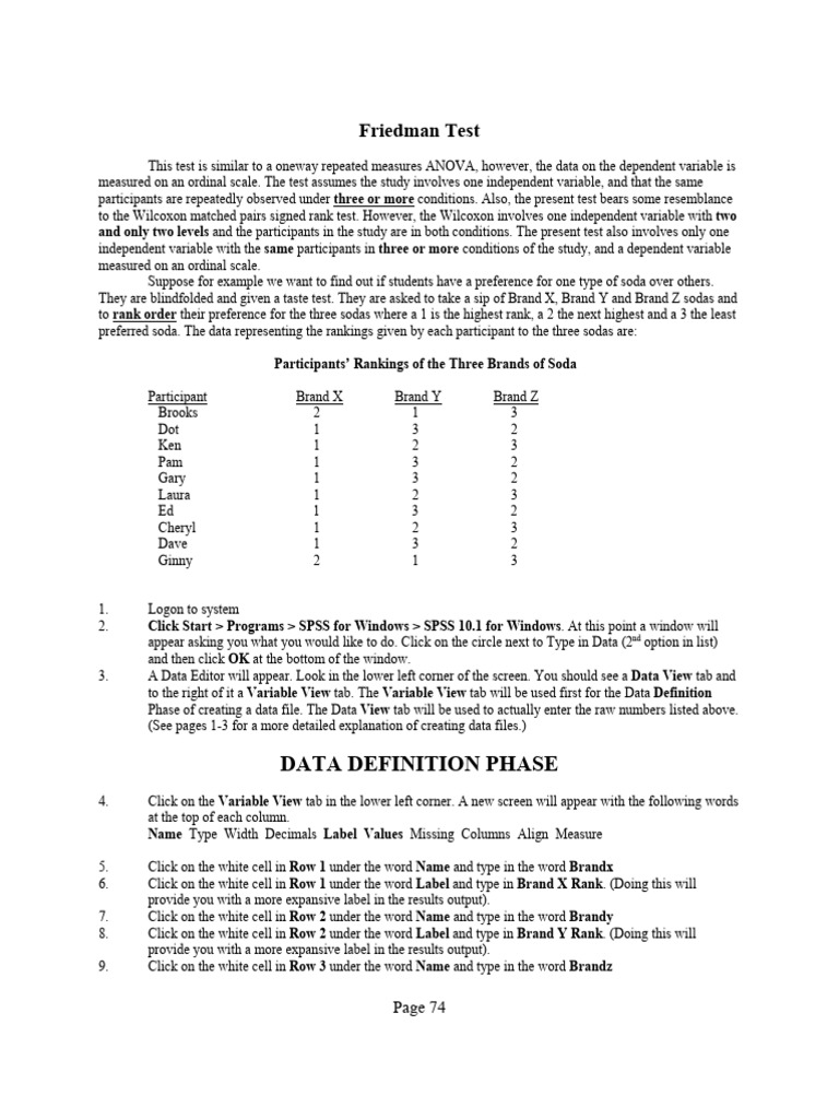 Friedman | PDF | Brandy | Statistics