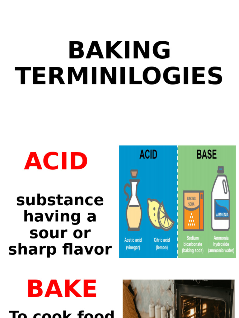 Baking Terminologies | PDF | Flour | Breads