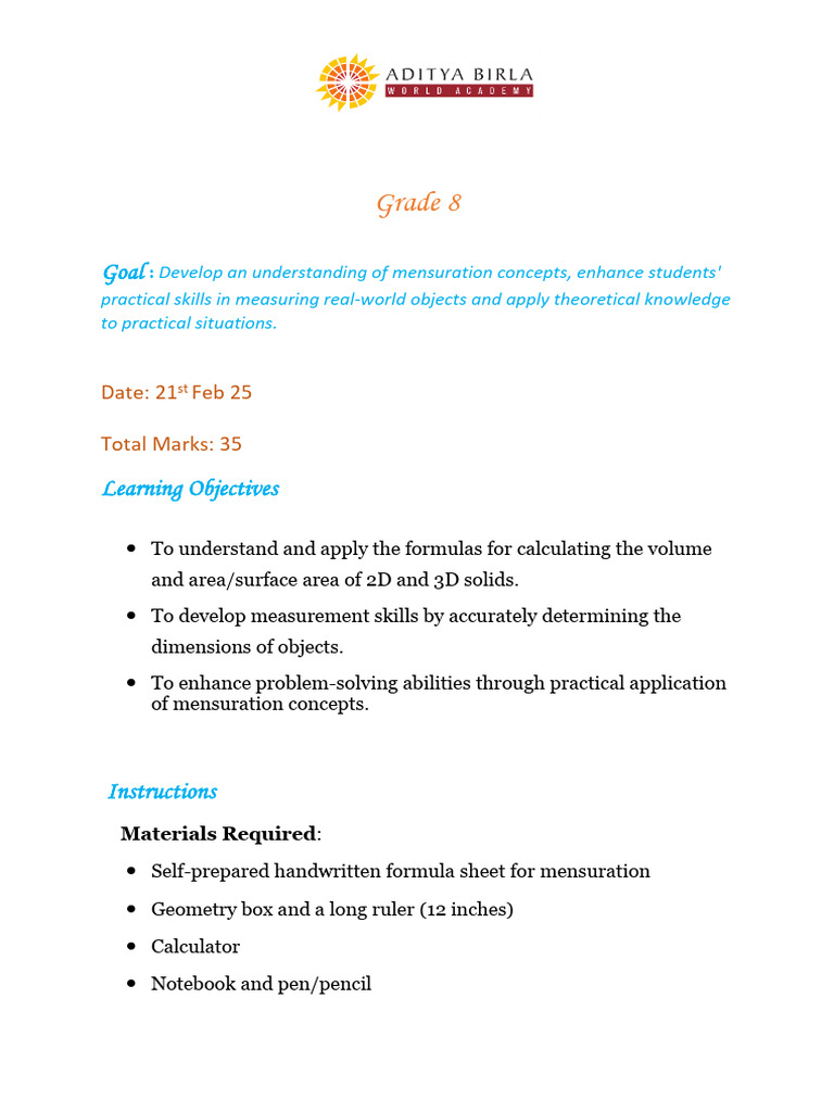 Guidelines for ATA-Gr-8_24-25 | PDF