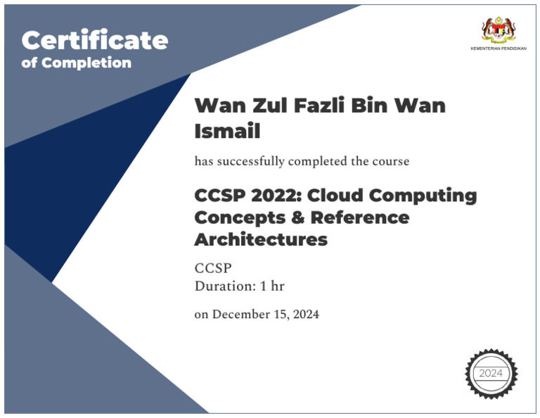 CCSP 2022_ Cloud Computing Concepts & Reference Architectures | PDF