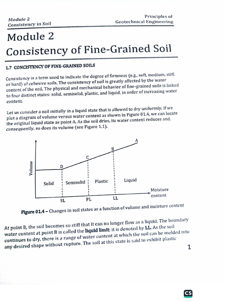Module 2 Consistency in Soil | PDF