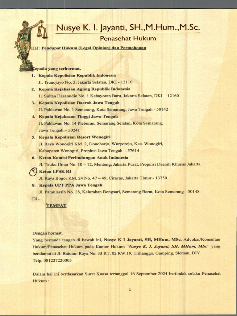 Nusye K. I Jayanti, SH,. M.Hum., MSC | PDF