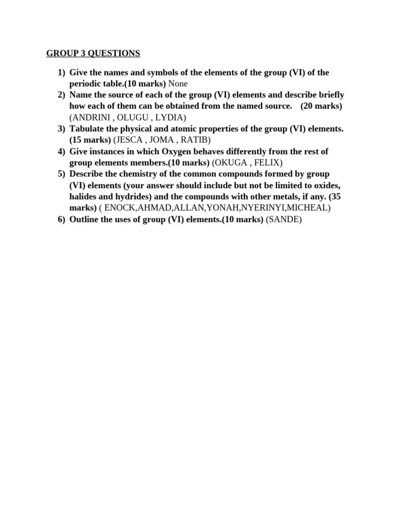 Group 3 Questions - 105043 | PDF
