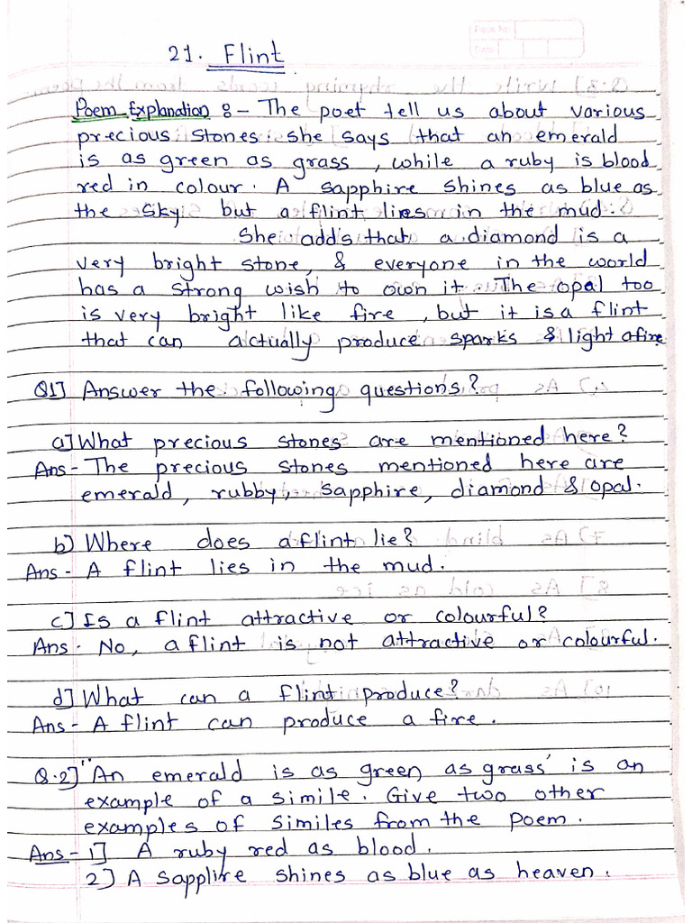 Poem 21. Flint | PDF