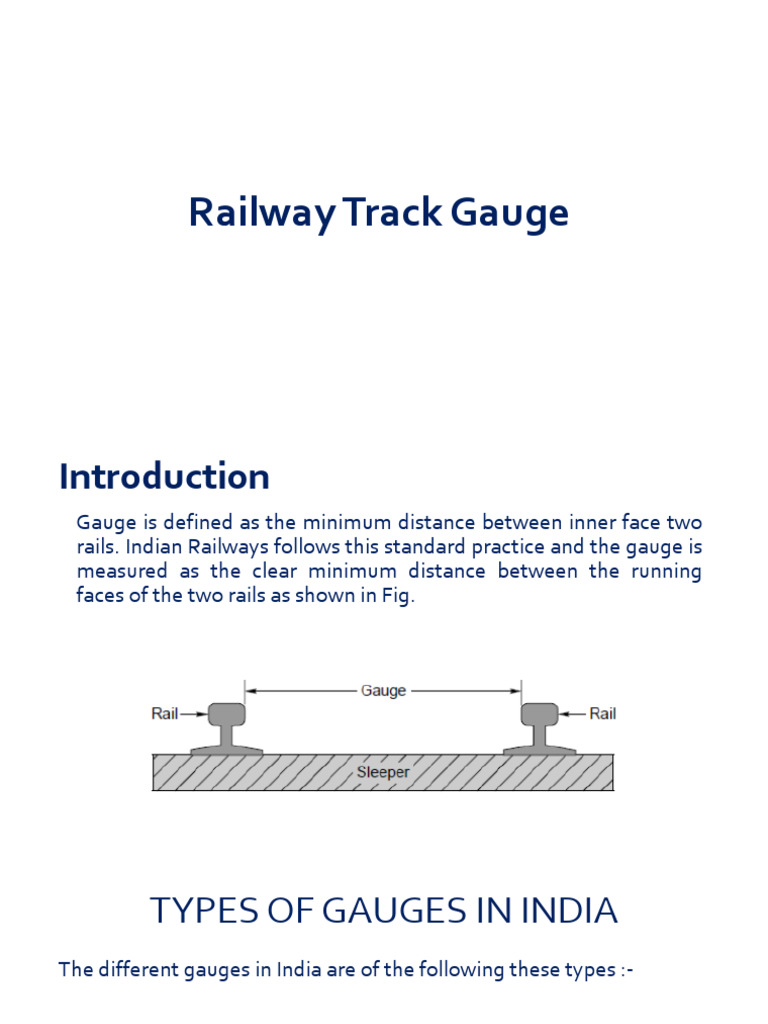 Railway 2 - Railway Track Gauge | PDF | Track Gauge | Rail Transport