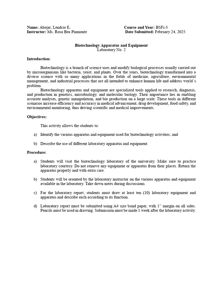 Laboratory-No-2 Abejar - 122317 | PDF | Polymerase Chain Reaction | Gel Electrophoresis