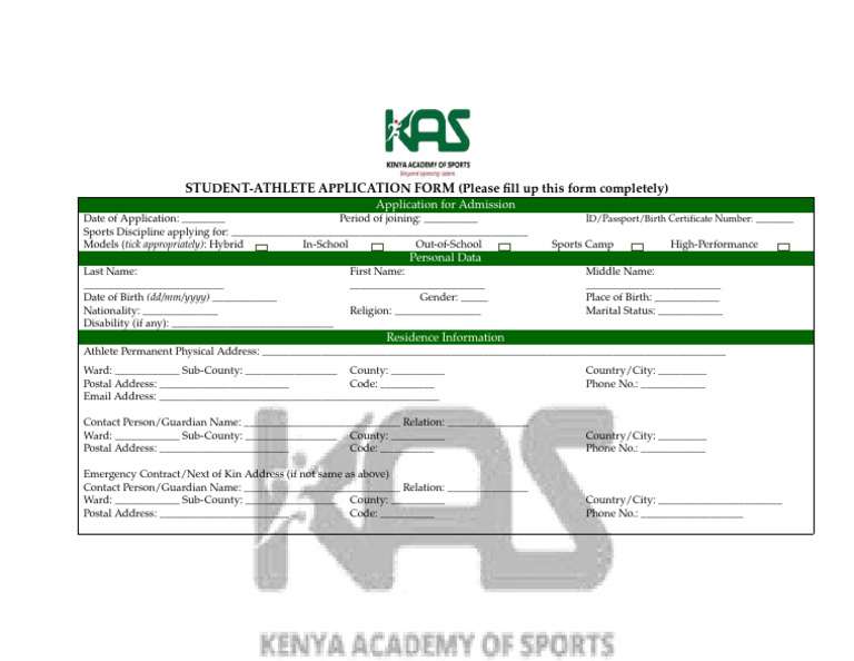 Student Application Form | PDF