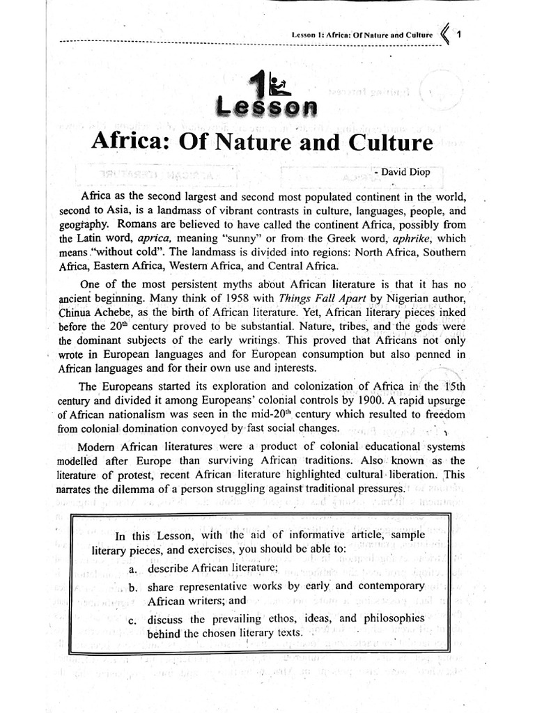 African Literature | PDF