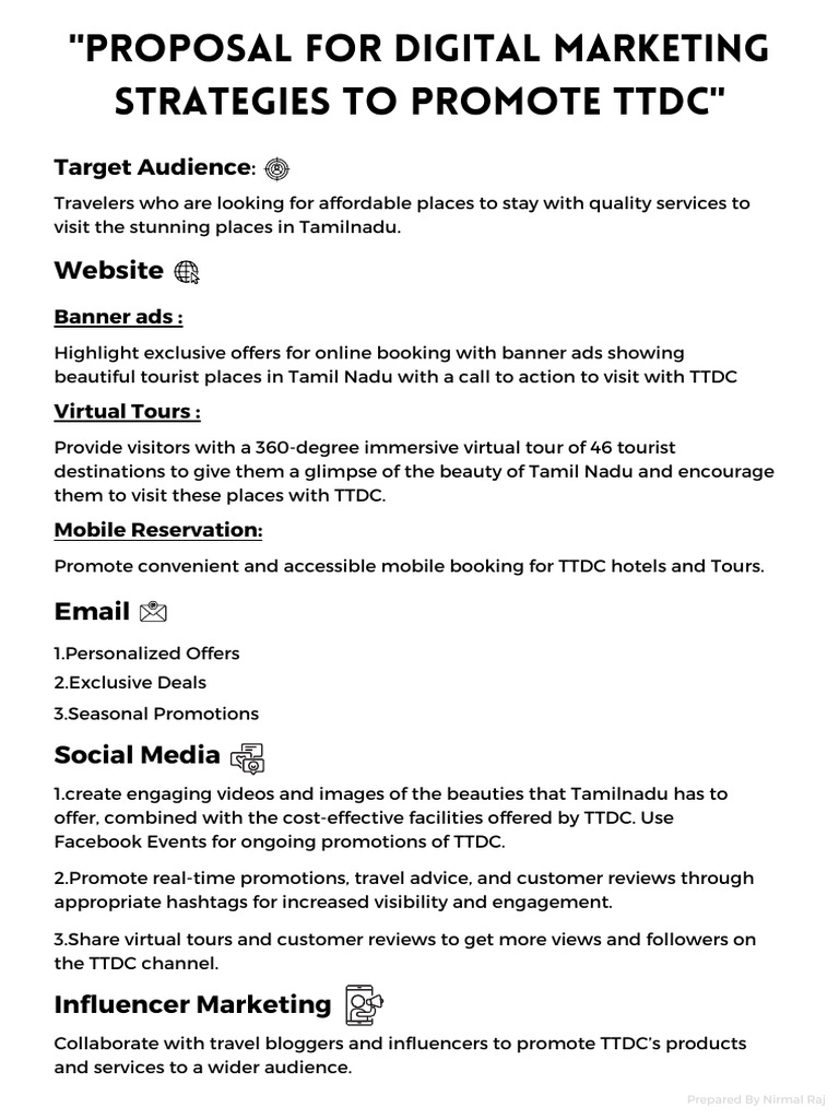 TTDC Digital Marketing Strategy | PDF