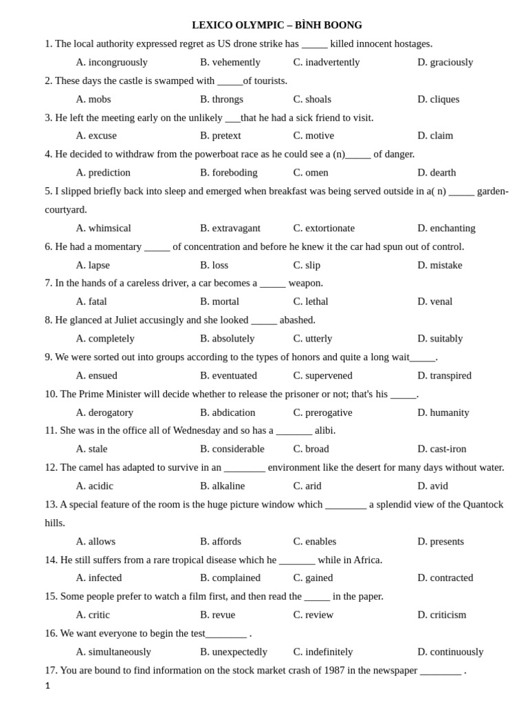 Lexico Grammar 3 | PDF