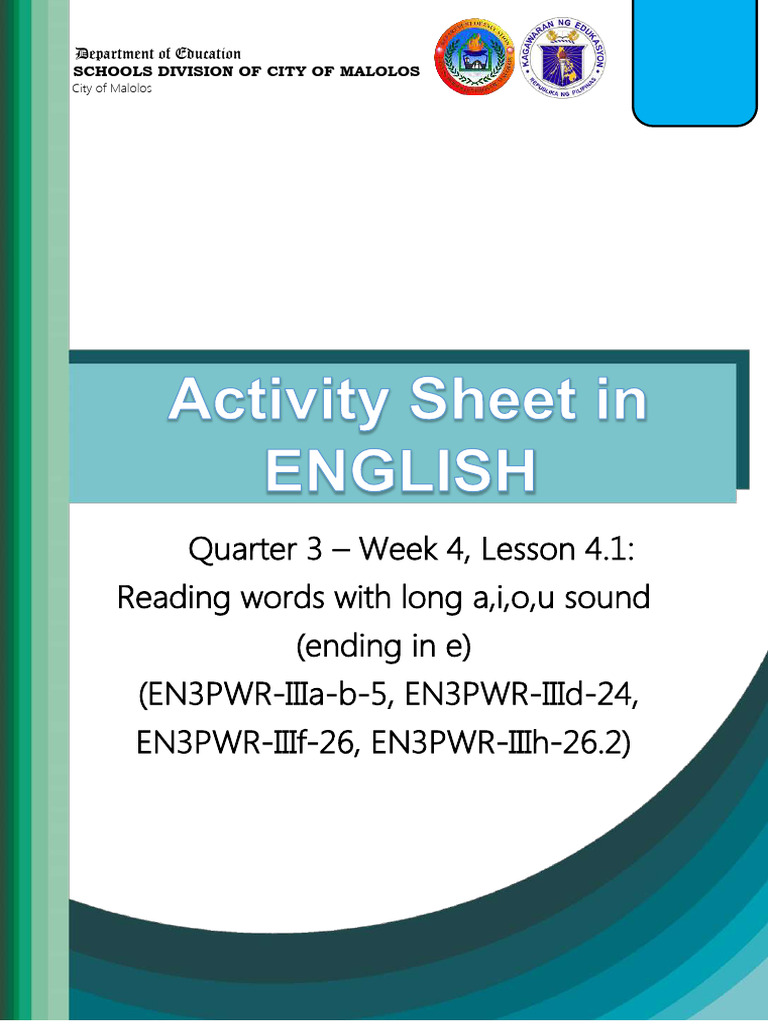 LAS English 3 Q3 W4 4.1 | PDF | Foods | Cuisine
