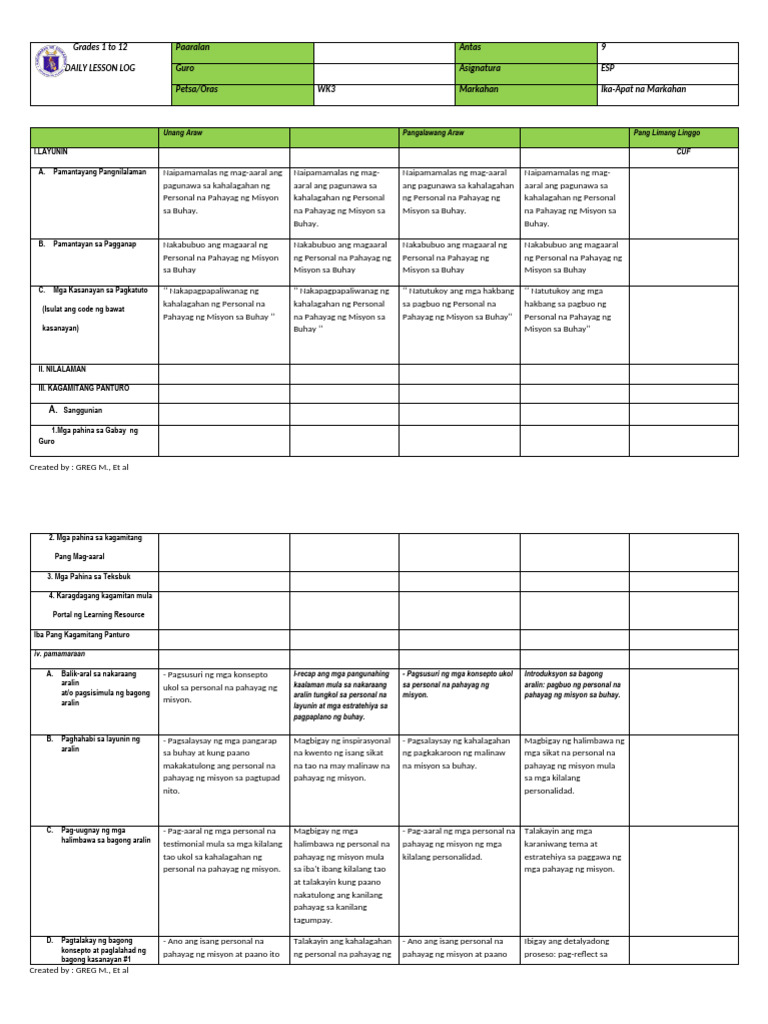 ESP9 Q4 WK3 done | PDF