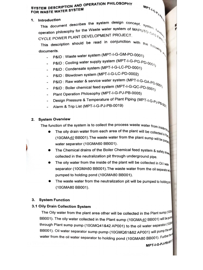 Waste Water System Pdf