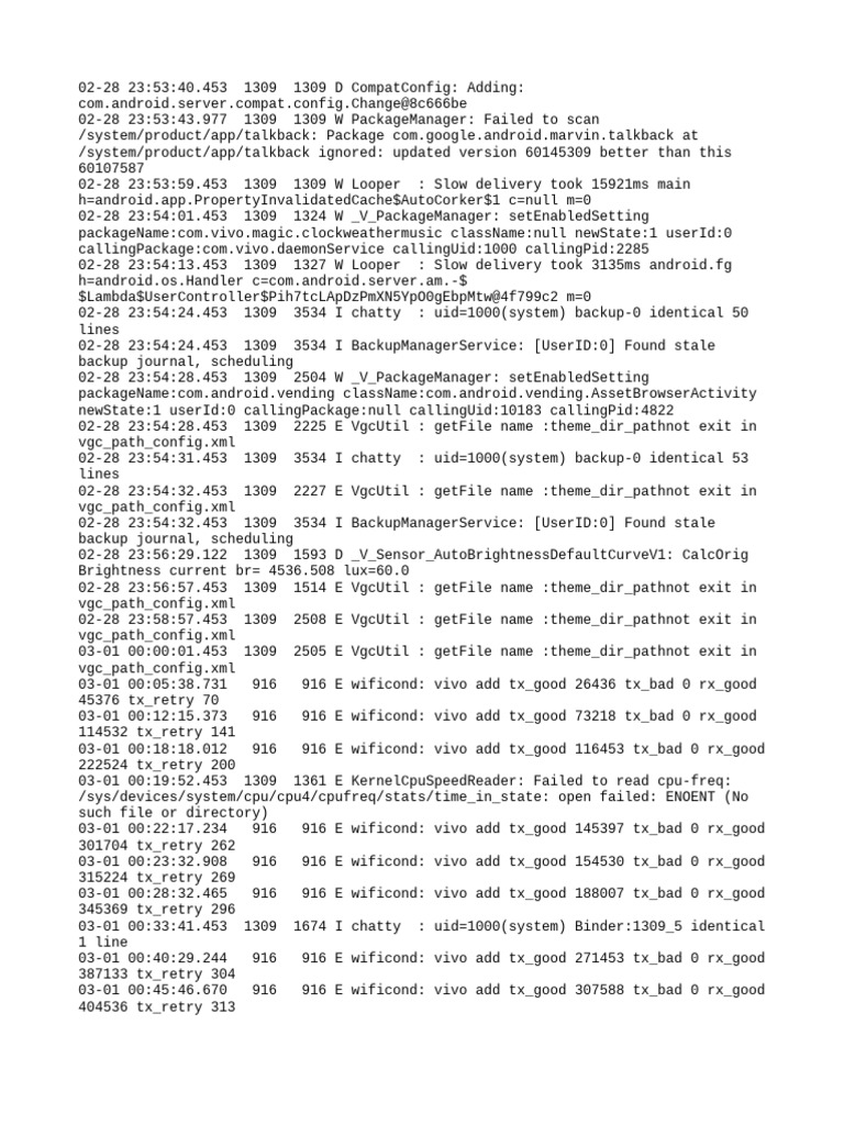 Log | PDF | Computer Science | Operating System Technology