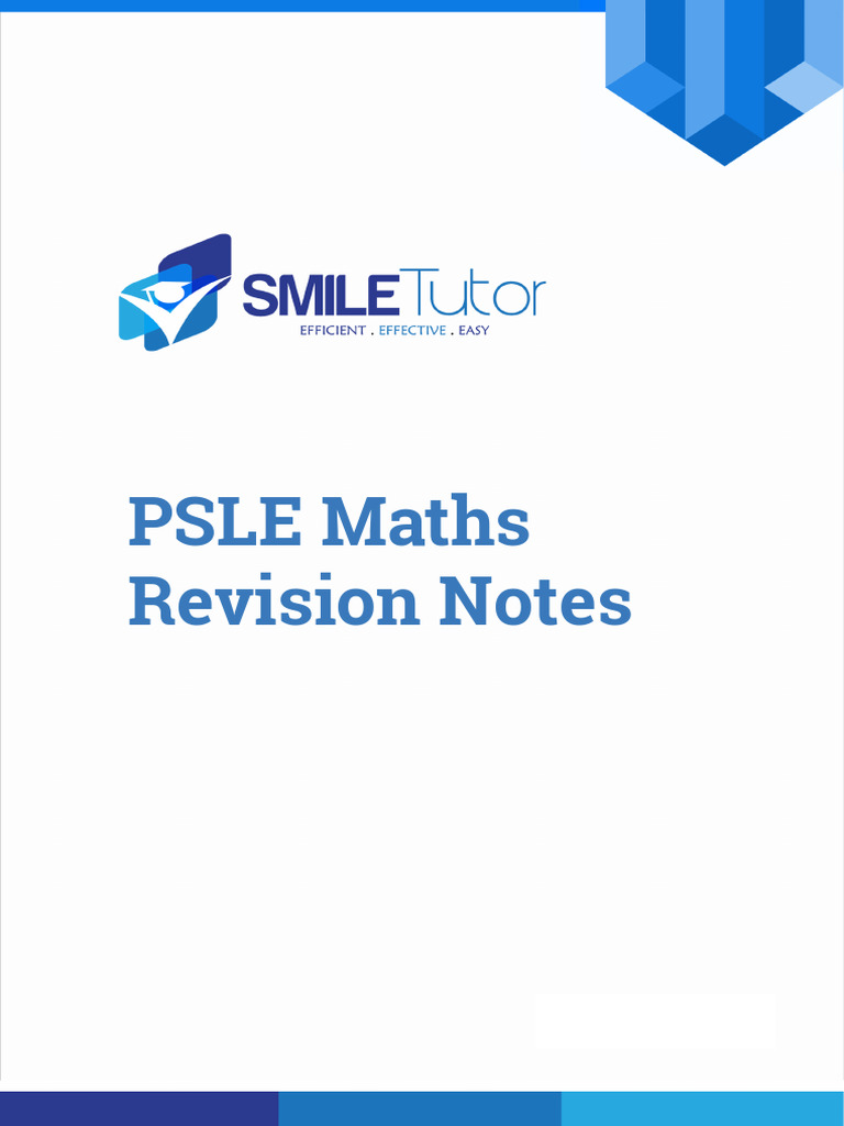 PSLE Maths Revision Summary Notes | PDF | Mathematics | Numbers