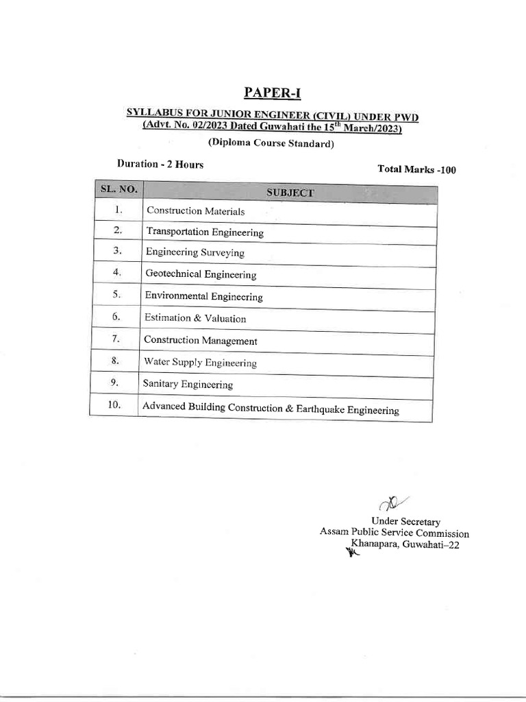 Syll JE (C) 02 2023 25042023 | PDF