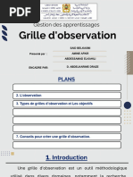 Grille d'Observation Pédagogique | PDF | Apprentissage | Observation