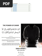 Rewards For Dhikr Chart | PDF | Prophets And Messengers In Islam | Tawhid
