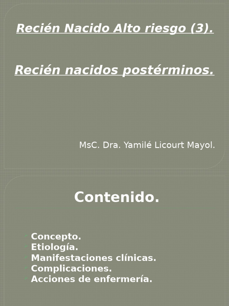 RN Postermino | PDF | Parto | El embarazo