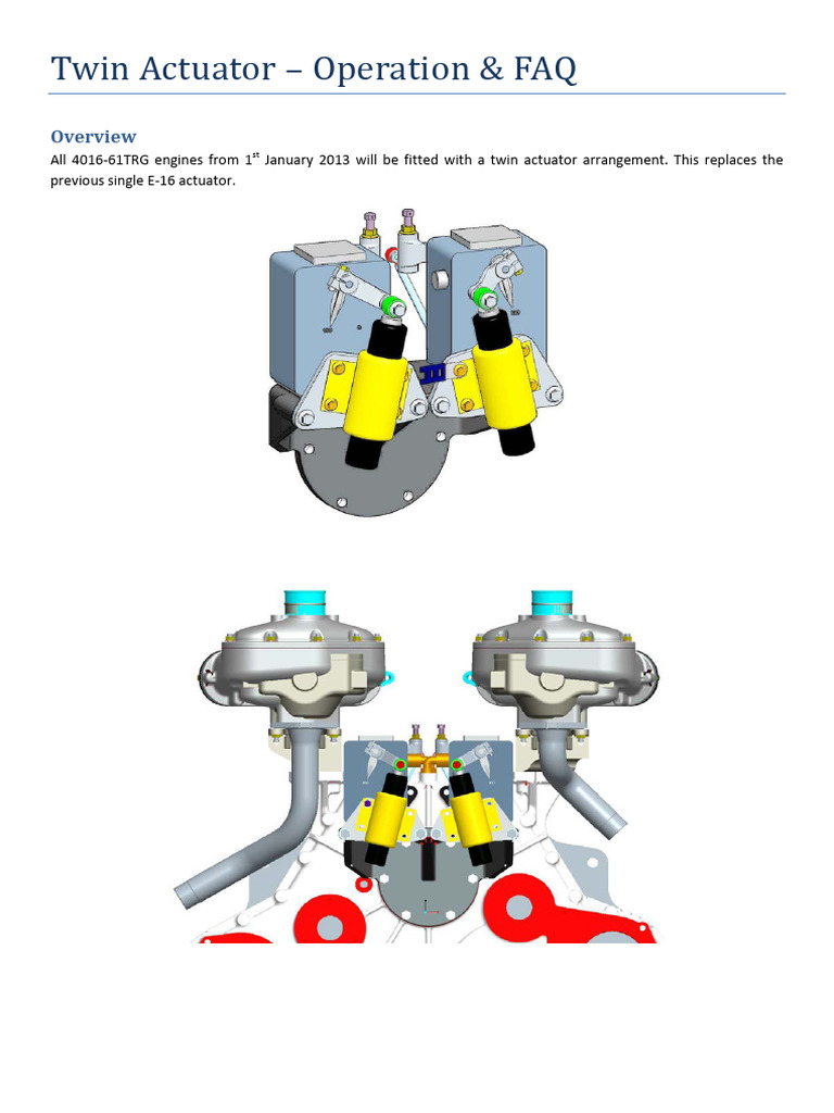 Twin Actuator - Operation & Faq - 1 | PDF | Engines | Internal Combustion Engine