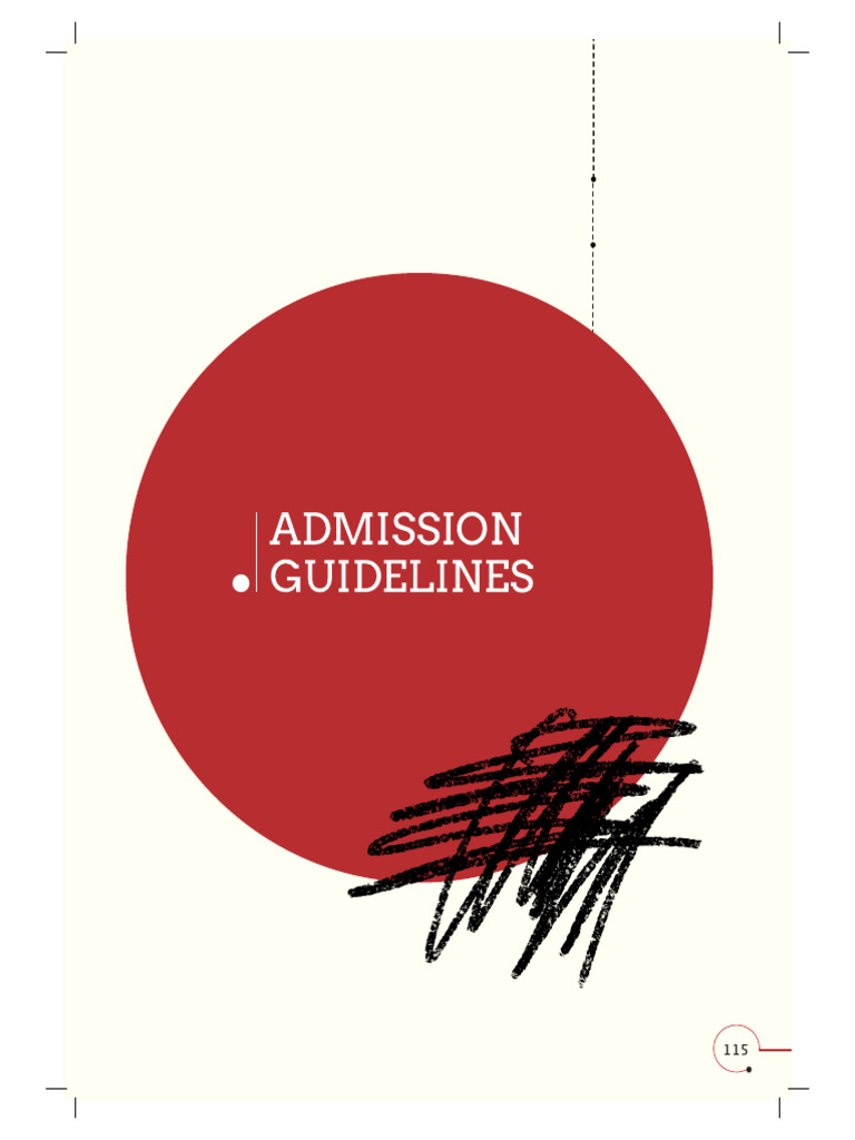 Admission Guidelines 2025 | PDF