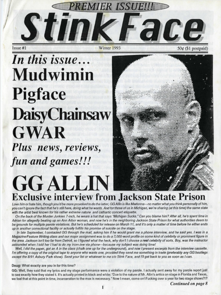 Stink Face Issue001 | PDF