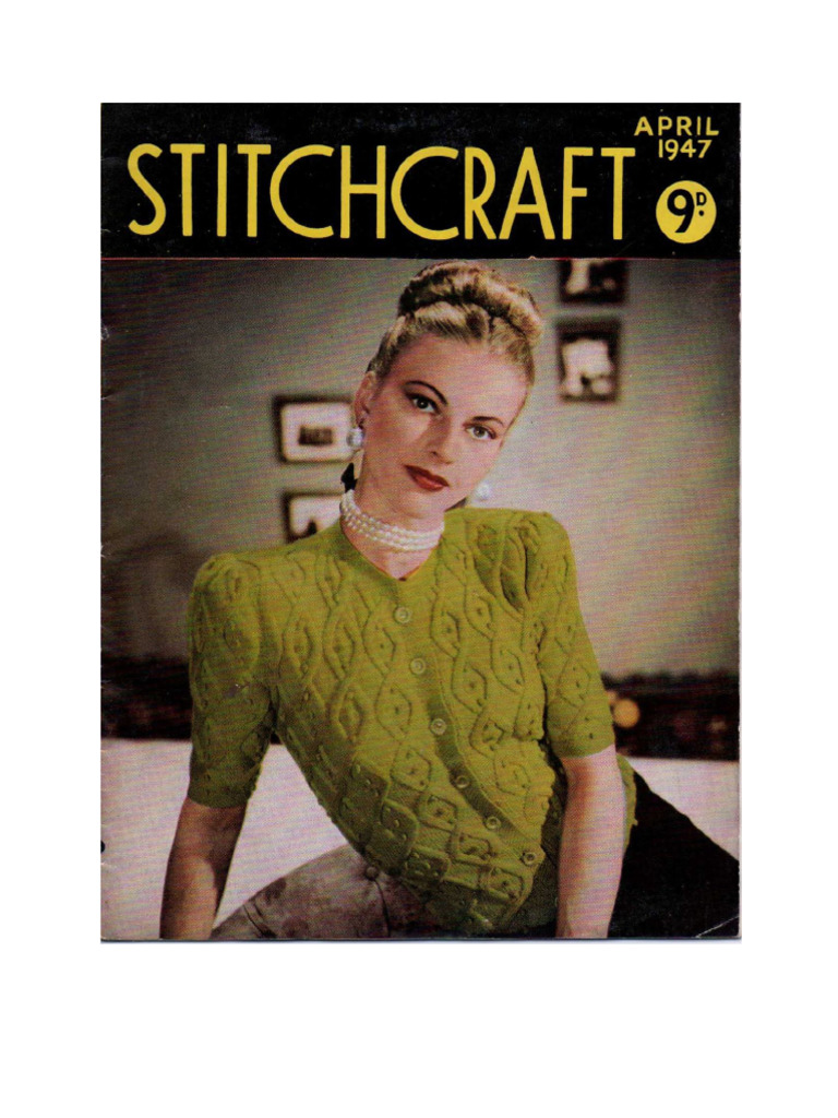 Vintage Knitting Magazine Stitchcraft April 1947 | PDF