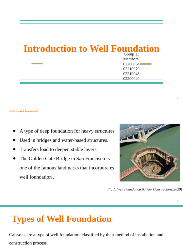 Well Foundation Basics for Engineers | PDF | Foundation (Engineering ...