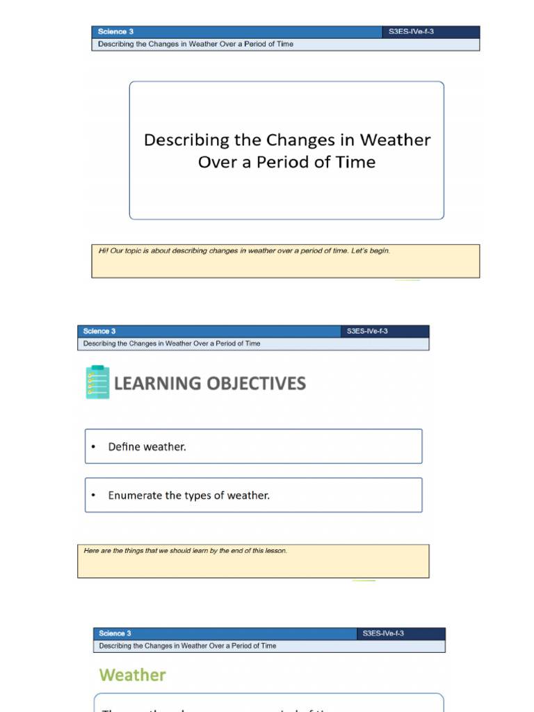 WEATHER PRESENTATION | PDF