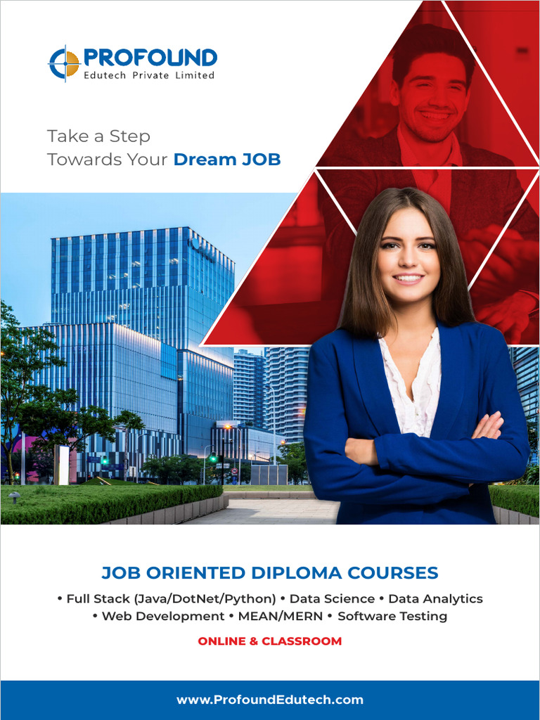 Profound Brochure All Courses 2024 | PDF | Spring Framework | Selenium (Software)