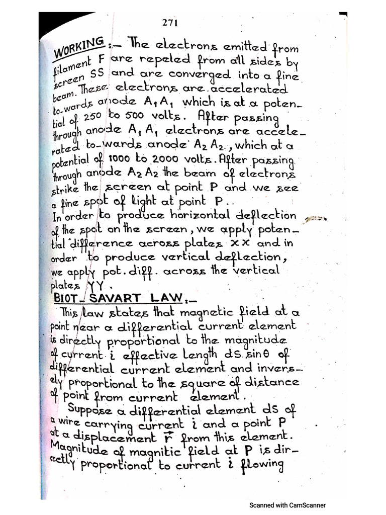 Biot Savert, Amperer, S Law | PDF