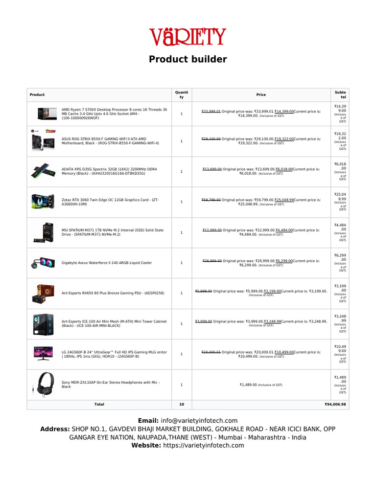 ProductBuilder | PDF | Computer Engineering | Computing