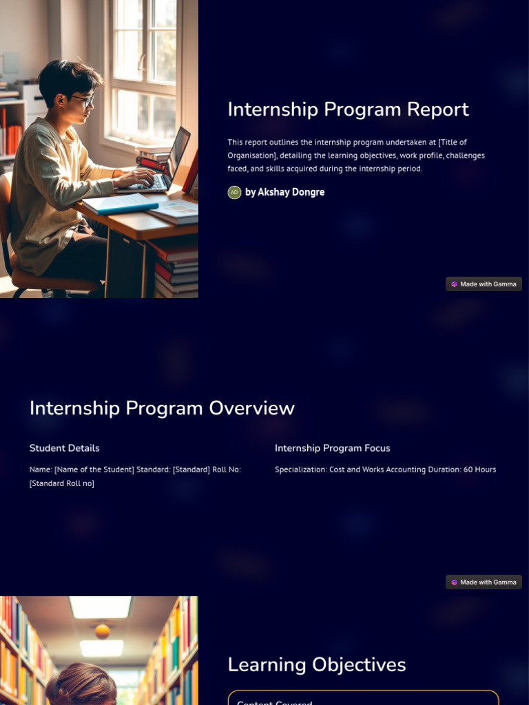 Cost Accounting Internship Report | PDF | Internship | Job Hunting