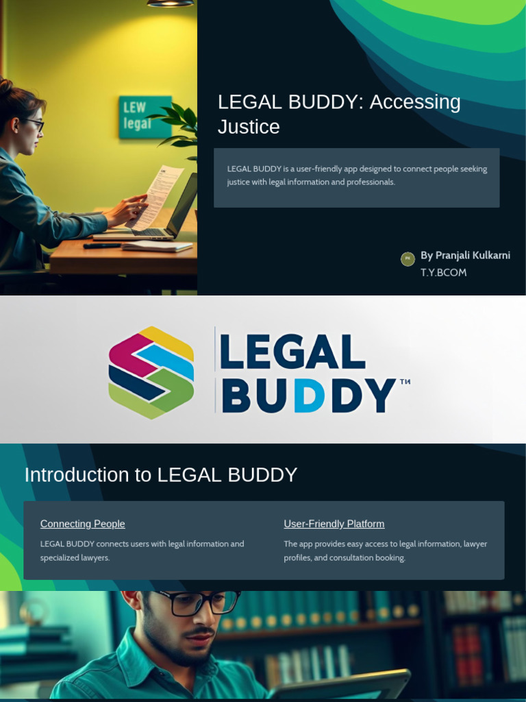 LEGAL-BUDDY-Accessing-Justice - PPTX 20250226 191807 0000 | PDF | Justice | Crime & Violence