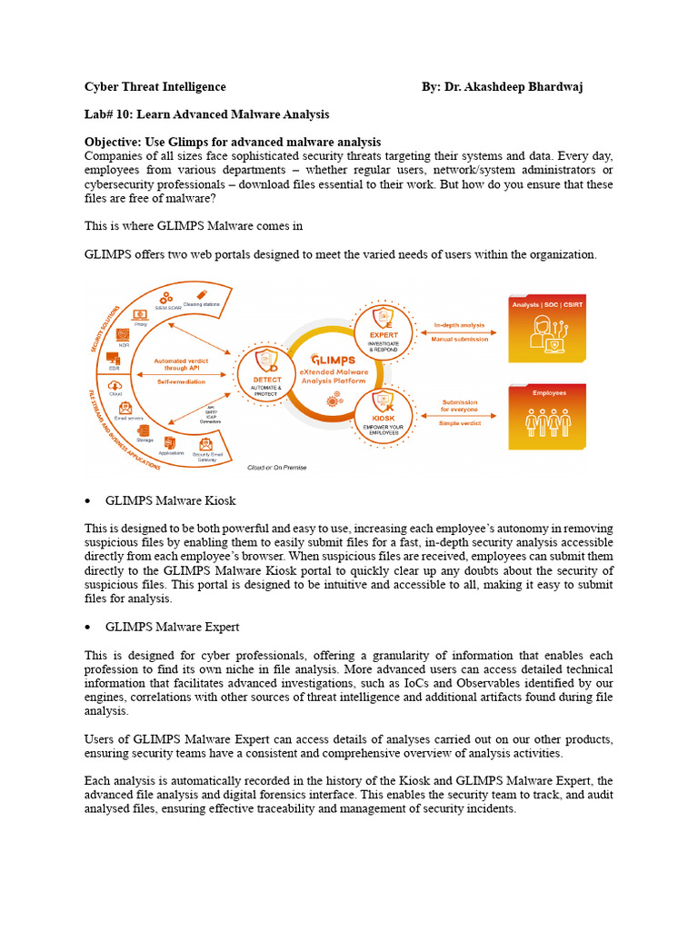 Lab 10 - Learn Advanced Malware Analysis | PDF | Security | Computer Security