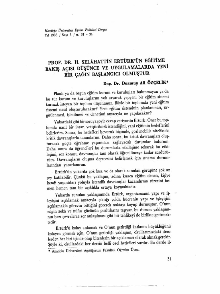 Prof. Dr. H. Selahattin Ert - RK' - N e - Itime Bak - A - S - D - Nce Ve Uygulamalarda Yeni Bir ...