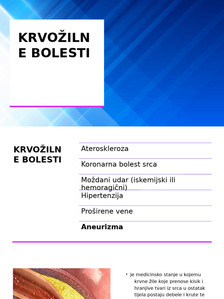 Krvožilne Bolesti | PDF