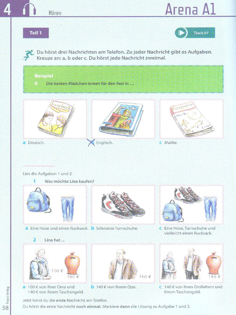 Hören A1 Test 4 Arena | PDF