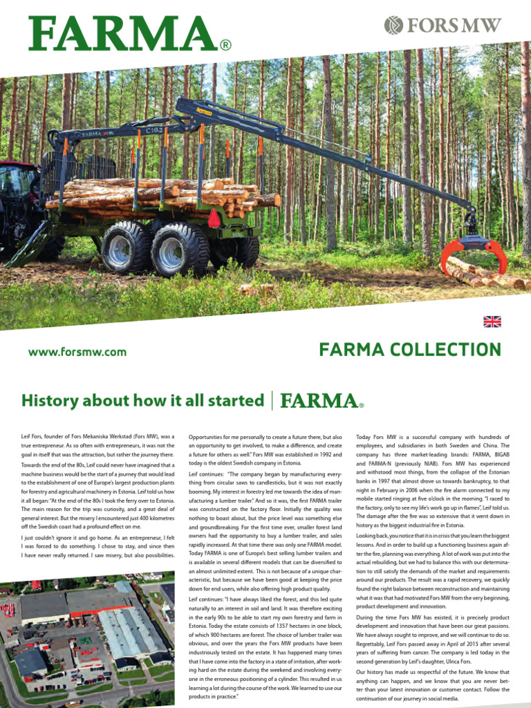 Farma Brochure | PDF | Crane (Machine) | Trailer (Vehicle)