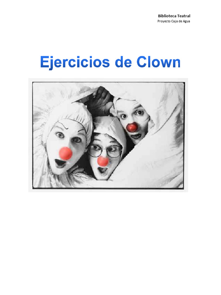 Ejercicios de Clown | PDF | Payaso