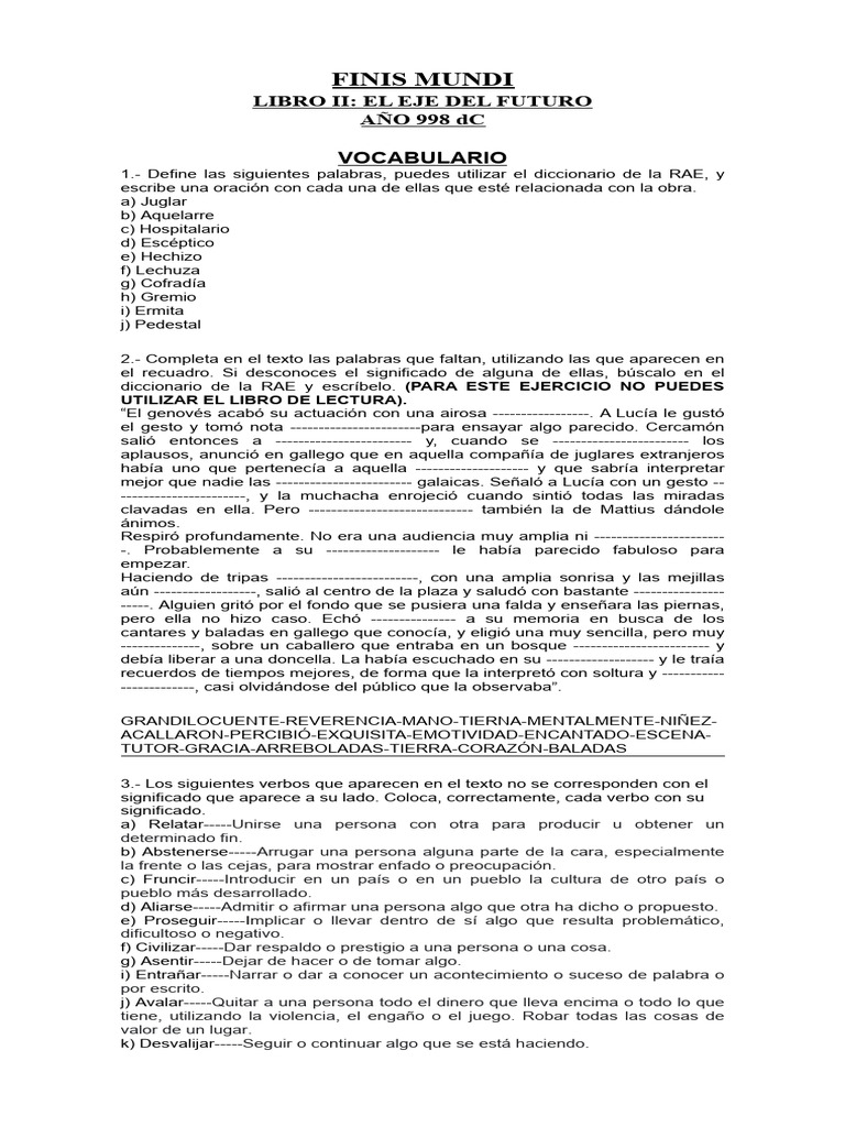 Vocabulario-Libro II | PDF