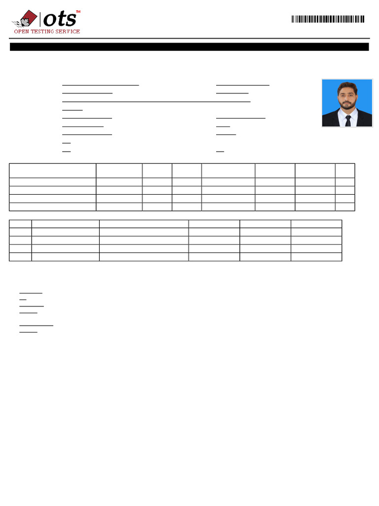 OTS Monitoring Officer Registration Form | PDF | Banks | Receipt