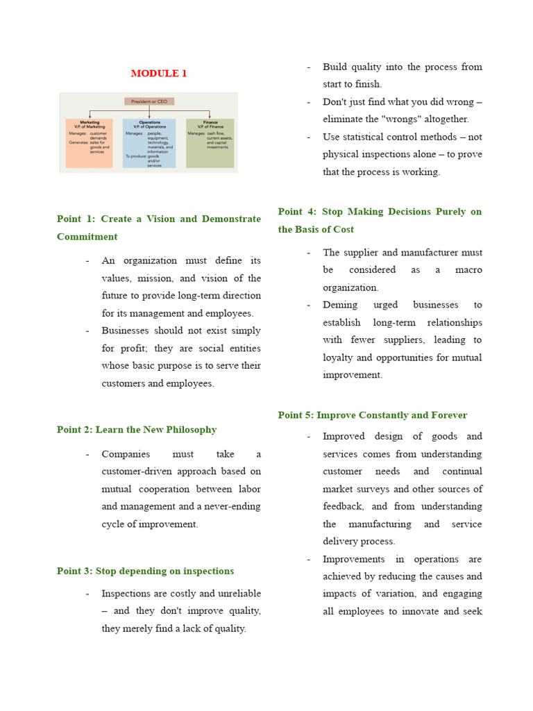 TQM NOTES | PDF | Sampling (Statistics) | Quality (Business)