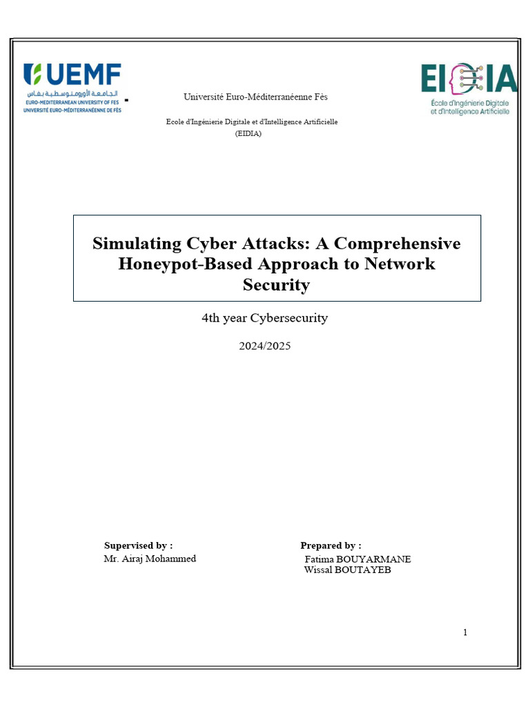 Honeypot Deployment For Attack Analysis & Defense | PDF | Computer Security | Security
