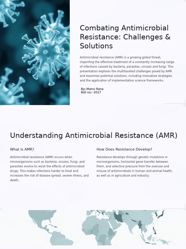 Combating Antimicrobial Resistance Challenges and Solutions | PDF | Antimicrobial Resistance ...