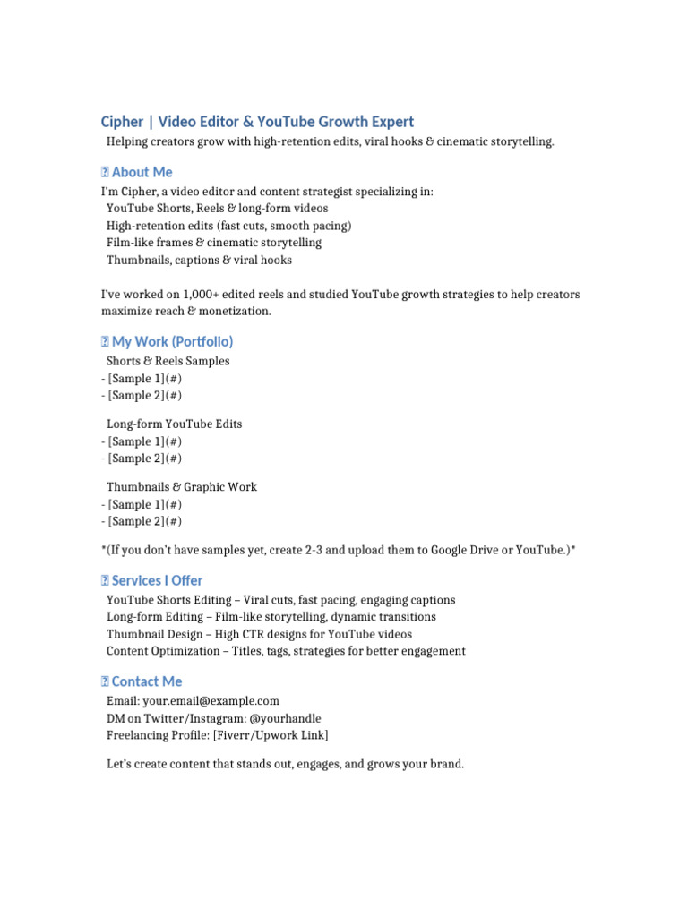 Cipher Portfolio | PDF