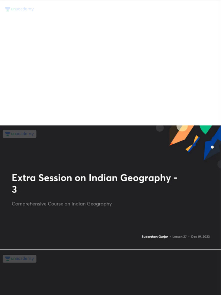 Extra Session On Indian Geography 3 With Anno | PDF