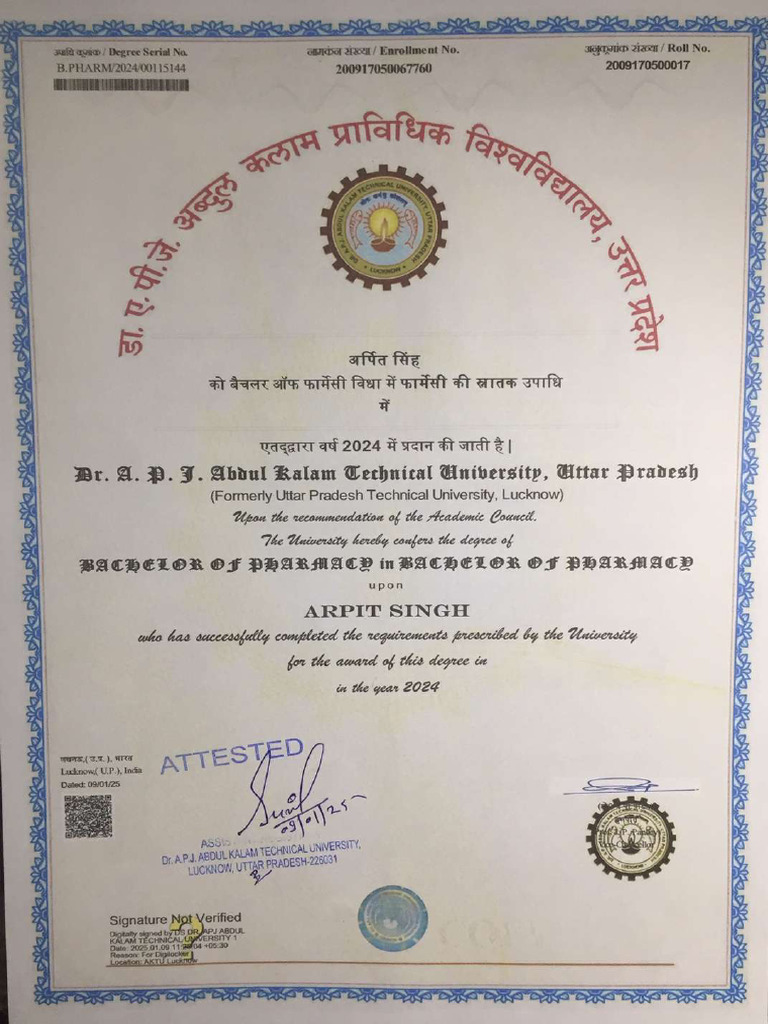 BPharma Degree | PDF